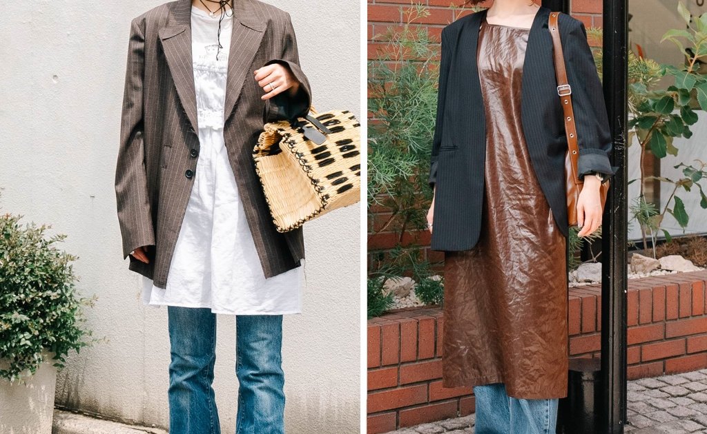 そろそろジャケットの出番？秋デニム×ワンピースの重ね着スタイル3選 | 特集 | ファッション | FUDGE.jp